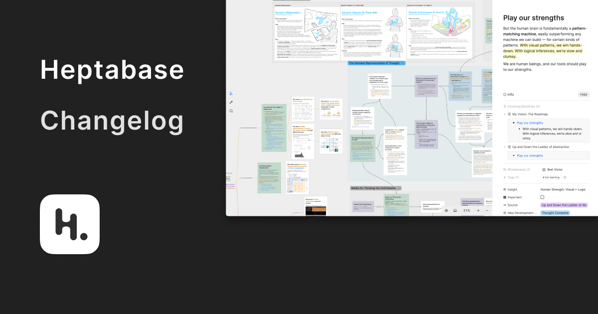 Version Changelog - 2024 | Heptabase Public Wiki